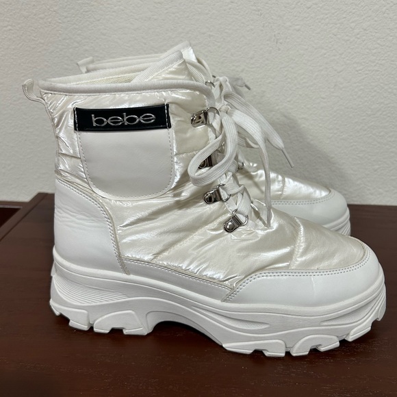 bebe | Shoes | Bebe Jadah Y2k Lug Sole Puffer High Top Sneaker Boots ...